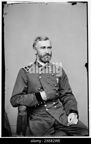 A portrait of General G. Mott, a Union Army officer during the American ...