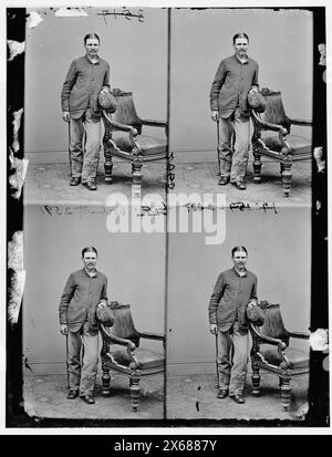 A portrait of Sergeant Boston Corbett, a historical figure known for ...