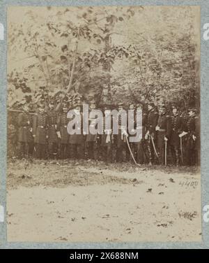 Gen. Geo. B. McClellan and staff Stock Photo - Alamy