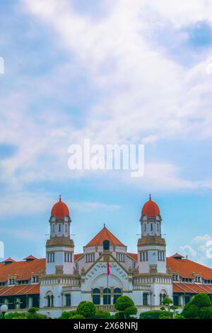 The colonial building known as Lawang Sewu or Thousand Doors building ...
