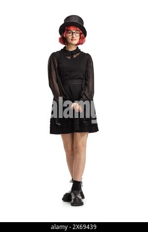 Woman magician isolated on the white Stock Photo - Alamy