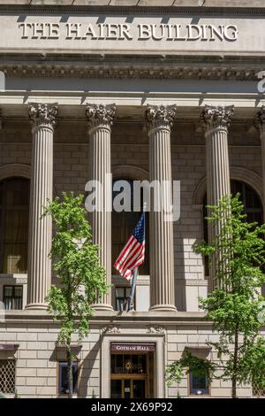 The Haier Building is an historic landmark at 1356 Broadway, New York ...