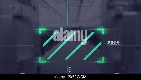 Image of green scanner scanning against view of big ben tower and ...