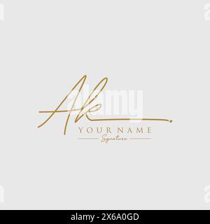 AK Letter Signature Logo Template elegant design logo Sign Symbol ...