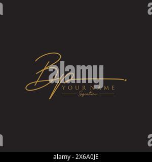 Unique modern BP Letter Business Logo Design Alphabet Icon Vector ...