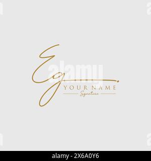 EG Letter Signature Logo Template elegant design logo Sign Symbol ...