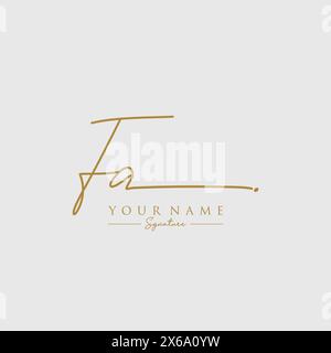 FA Signature Logo Template Stock Vector Image & Art - Alamy