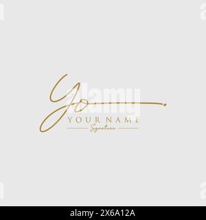 GO Signature Logo Template Stock Vector Image & Art - Alamy