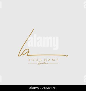 Initial IA logo template with modern frame. Minimalist IA letter logo ...