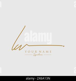 IW Letter Signature Logo Template elegant design logo Sign Symbol ...
