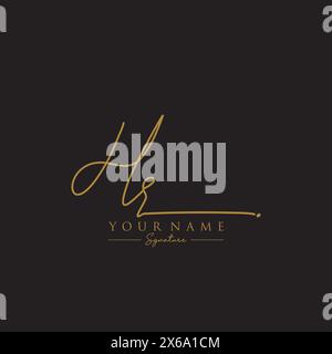 Letter HR Signature Logo Template Vector Stock Vector Image & Art - Alamy