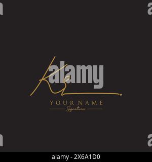 KR Letter Signature Logo Template elegant design logo Sign Symbol ...