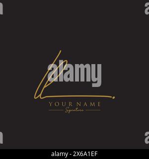 IL Letter Signature Logo Template elegant design logo. Hand drawn ...