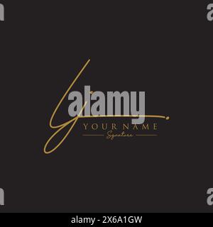 LJ Letter Signature Logo Template elegant design logo Sign Symbol ...