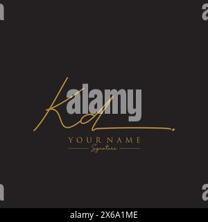 Letter KD Signature Logo Template Vector Stock Vector Image & Art - Alamy