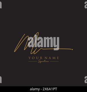 MV Letter Signature Logo Template elegant design logo Sign Symbol ...