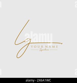 LG Letter Signature Logo Template elegant design logo Sign Symbol ...