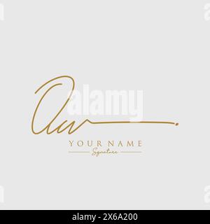 OW Letter Signature Logo Template elegant design logo Sign Symbol ...