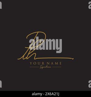 Letter PH Signature Logo Template Vector Stock Vector Image & Art - Alamy