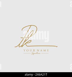 PK Letter Signature Logo Template elegant design logo Sign Symbol ...