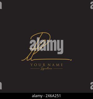 PL Initial Letter Luxury Logo template in vector for Restaurant ...