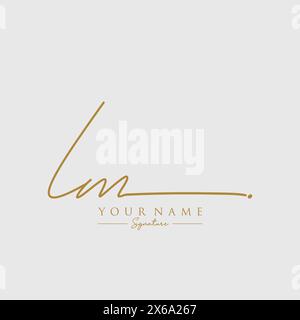 LM Letter Signature Logo Template elegant design logo Sign Symbol ...