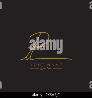 PT Letter Signature Logo Template elegant design logo. Hand drawn ...