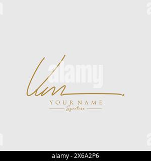 VM Letter Signature Logo Template elegant design logo Sign Symbol ...