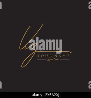 Letter VZ Signature Logo Template Vector Stock Vector Image & Art - Alamy