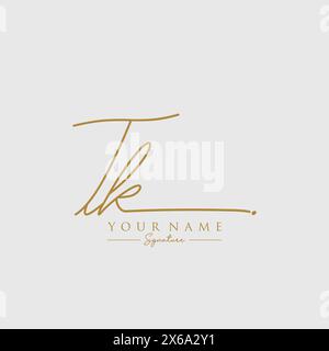 TK Letter Signature Logo Template elegant design logo Sign Symbol ...