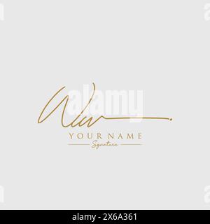 WW Letter Signature Logo Template elegant design logo. Hand drawn ...