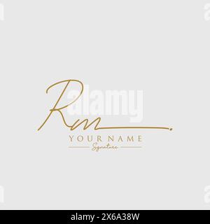Letter RM Signature Logo Template Vector Stock Vector Image & Art - Alamy