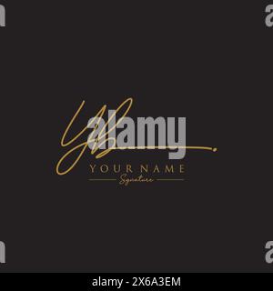 YB Letter Signature Logo Template elegant design logo Sign Symbol ...
