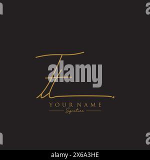 TT Letter Signature Logo Template elegant design logo. Hand drawn ...