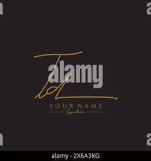 TD Signature Logo Template Stock Vector Image & Art - Alamy