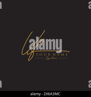 VF Letter Signature Logo Template elegant design logo Sign Symbol ...