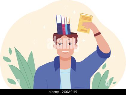 Acquire knowledge isolated cartoon vector illustrations set. University ...