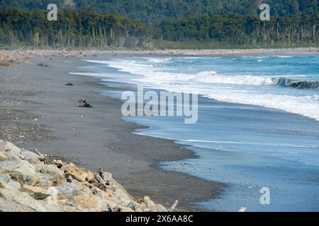 Maori Beach in Bruce Bay - New Zealand Stock Photo - Alamy