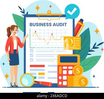 Business Audit of Documents with Charts, Accounting, Calculations and ...