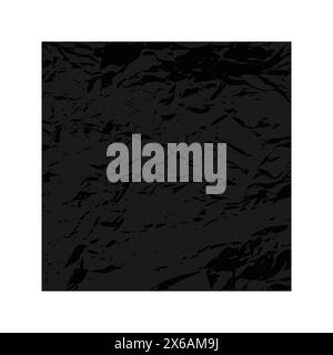 Scratched square. Dark figure with distressed grunge texture isolated ...