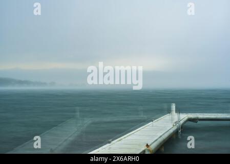 storm over Lake Macquarie Stock Photo - Alamy