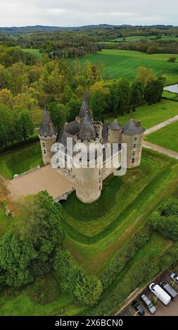 drone photo Bonneval castle France Europe Stock Photo - Alamy