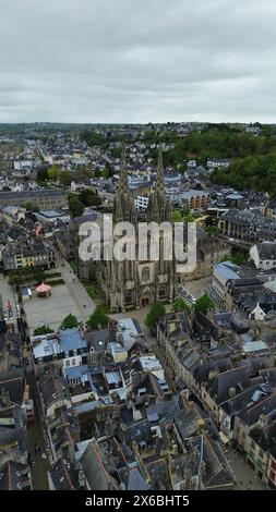 drone photo Quimper France Europe Stock Photo - Alamy