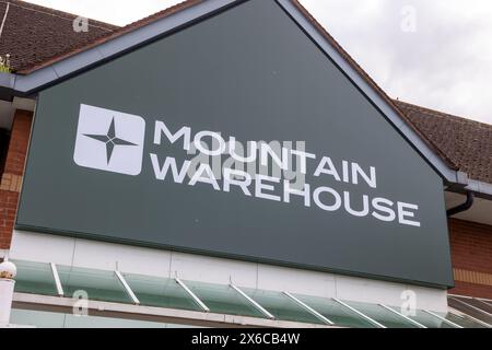 Mountain Warehouse signage Stock Photo - Alamy