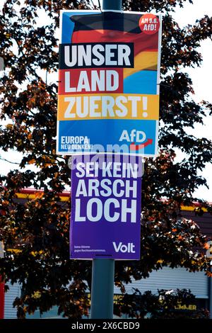 Wahlplakat der Partei AfD Alternative für Deutschland mit der ...