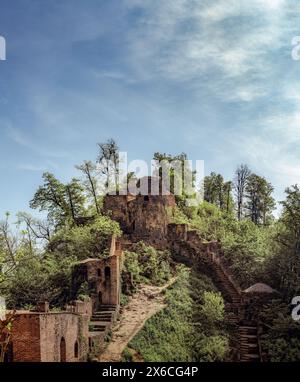 Rudkhan Castle Roodkhan Castle north of iran persian fortress Stock ...