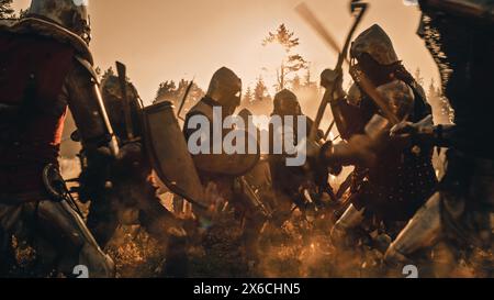 Dark Age Battlefield: Brutal Fight to Death of Two Armored Medieval ...