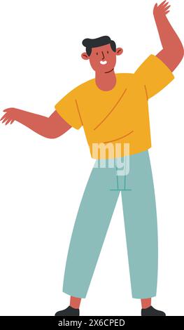 yellow day celebrating man isolated design Stock Vector Image & Art - Alamy