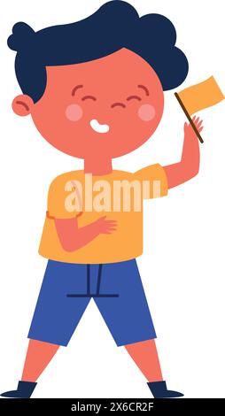 yellow day celebrating boy isolated design Stock Vector Image & Art - Alamy