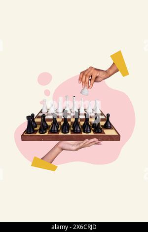 Male chess players, white knight takes pawn Stock Photo - Alamy